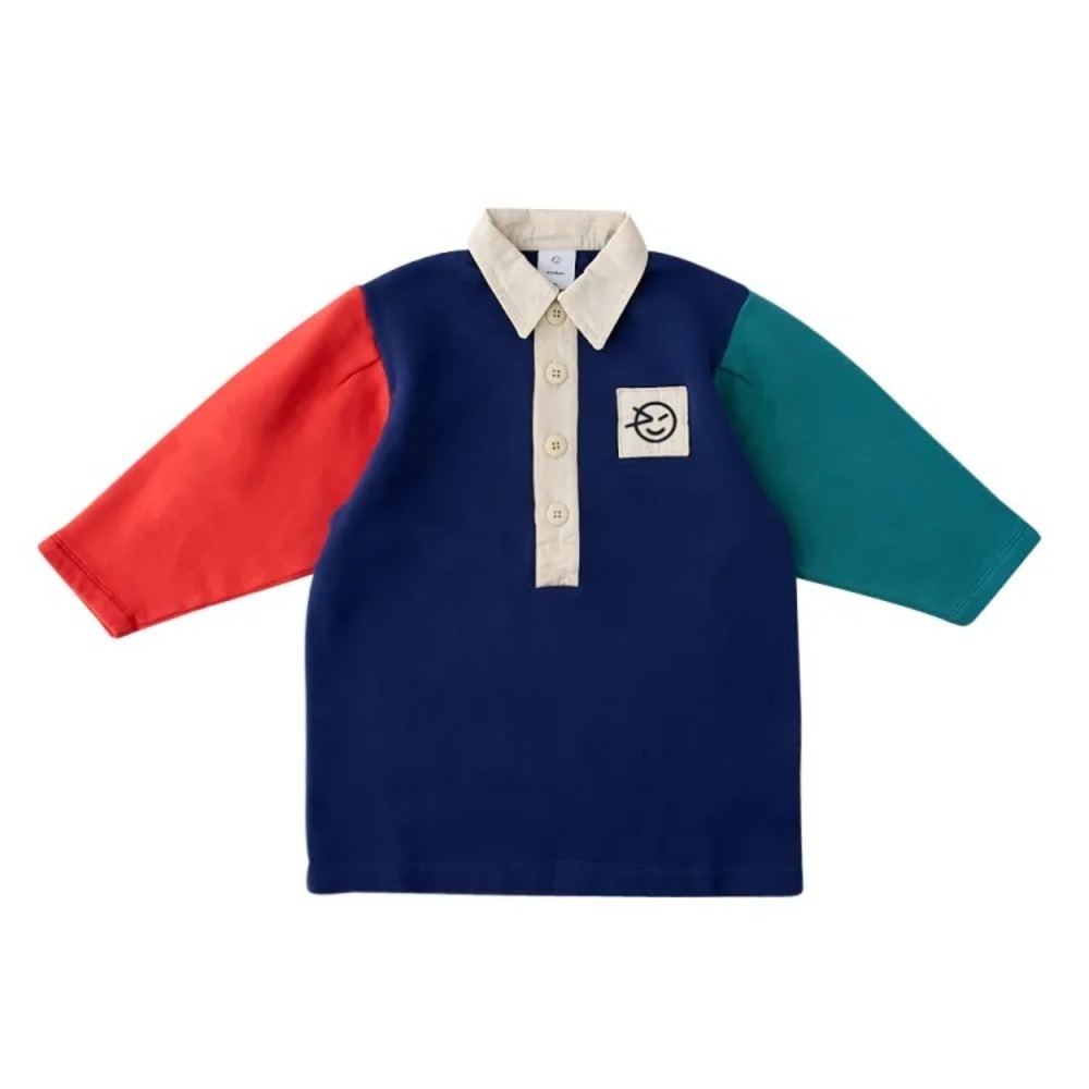 【wynken】AMORE跳色連身裙 | little ground official website | 台灣官方網站 | 韓國專櫃童裝品牌