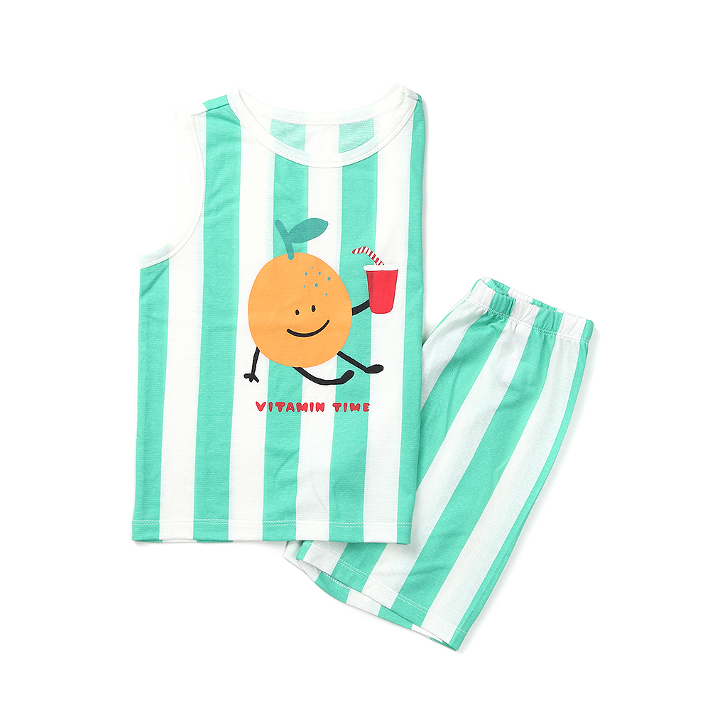 【Laughing Child】Airy Cool透氣涼感無袖居家套裝-兩色選 | little ground official ...