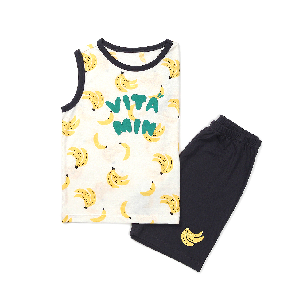 【Laughing Child】Airy Cool透氣涼感無袖居家套裝-兩色選 | little ground official ...