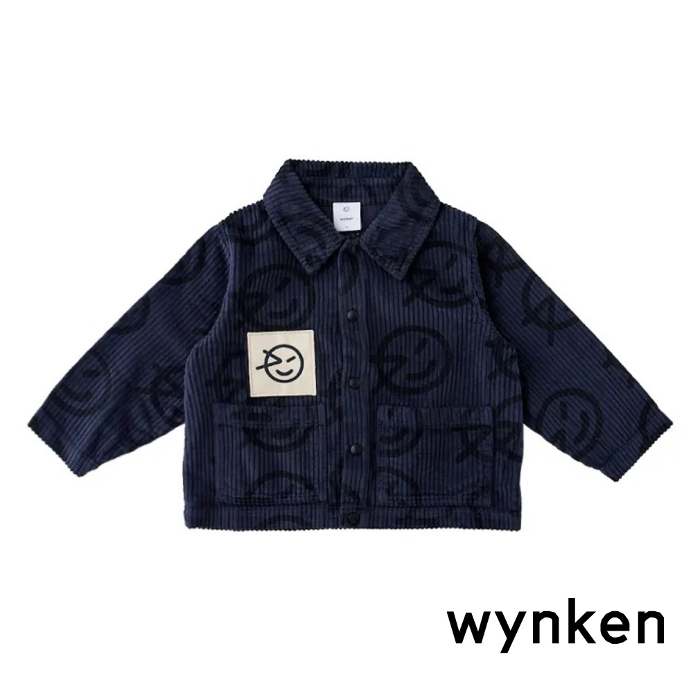【wynken】滿版LOGO燈芯絨夾克 | little ground official website | 台灣官方網站 | 韓國專櫃童裝品牌